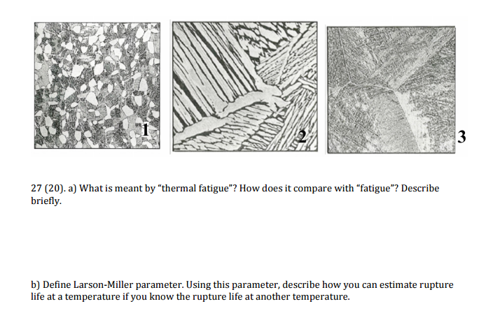 Solved 26 (30). Three microstructures of an alpha-beta Ti | Chegg.com