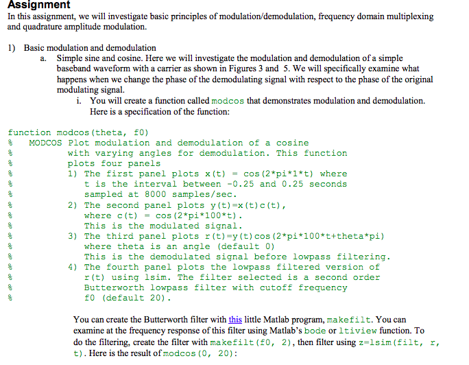 Assignment In this assignment, we will investigate | Chegg.com