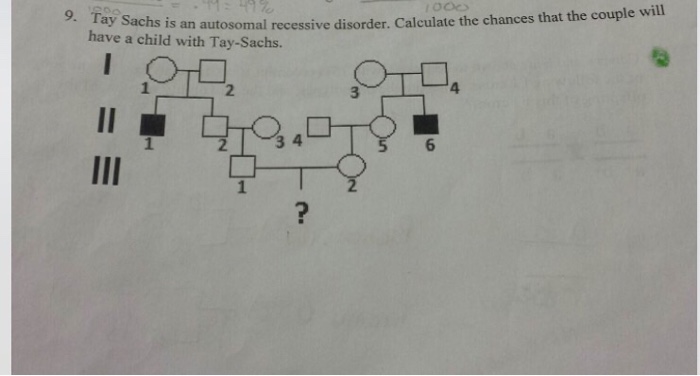 Solved Tay-Sachs is an autosomal recessive disorder. | Chegg.com