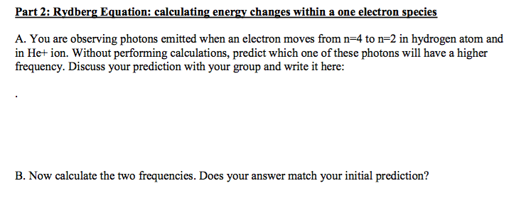 Solved You are observing photons emitted when an electron | Chegg.com