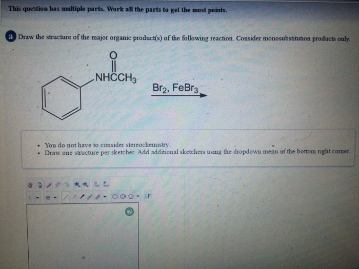 Solved Draw The Structure Of The Major Organic Product S Of