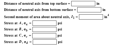 Solved A beam has the cross-section dimensions shown below. | Chegg.com
