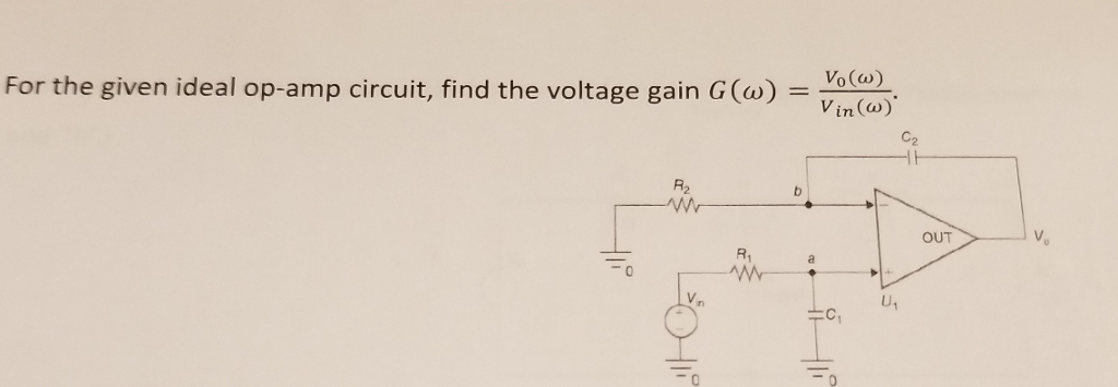 Solved For the given ideal op-amp circuit, find the voltage | Chegg.com
