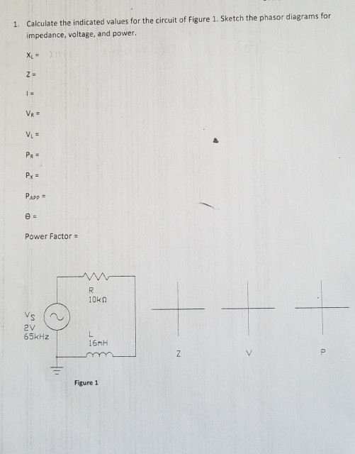Solved Calculate the indicated values for the circuit of | Chegg.com