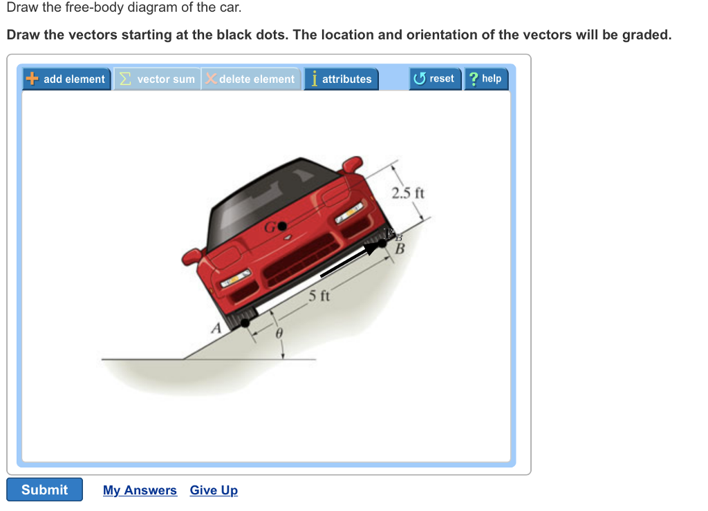 Solved The car has a mass of 1.6 Mg and center of mass at G. | Chegg.com