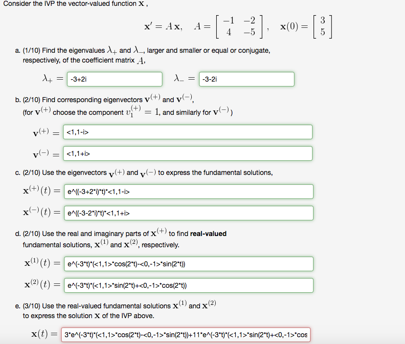 Solved Consider the IVP the vector-valued function X, | Chegg.com