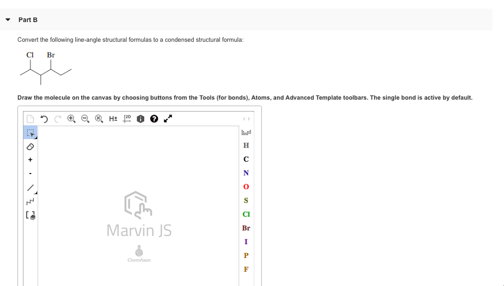 Solved Part B Convert the following line-angle structural | Chegg.com