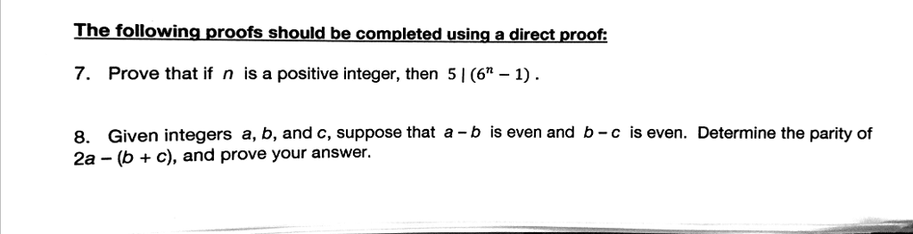 Solved The following proofs should be completed using a | Chegg.com
