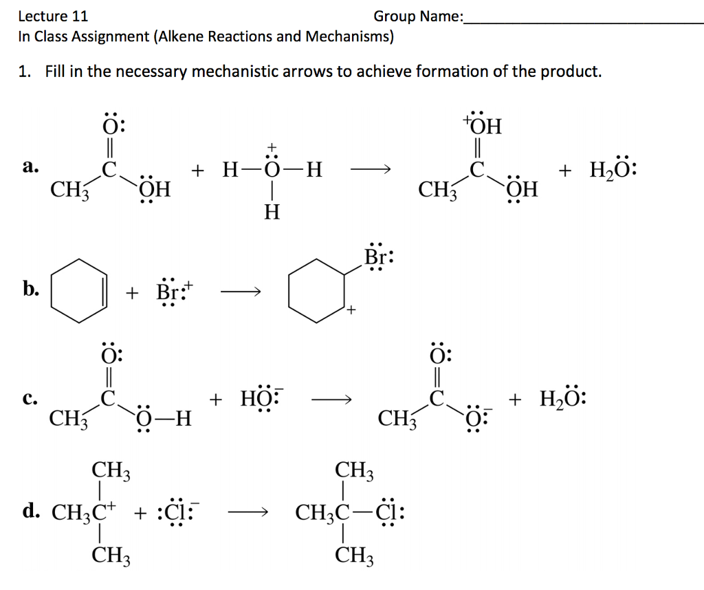 Solved Fill in the necessary mechanistic arrows to achieve | Chegg.com