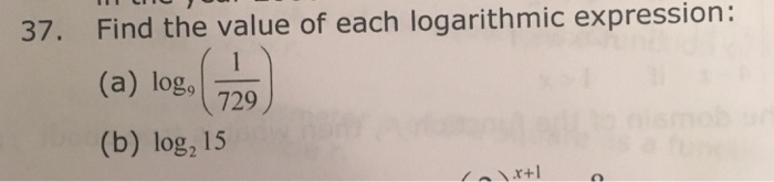 Solved Find the value of each logarithmic expression (a) | Chegg.com