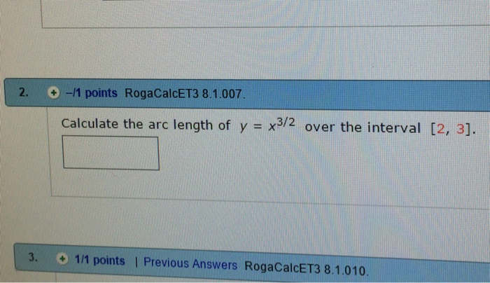Solved Calculate the arc length of y = x^3/2 over the | Chegg.com