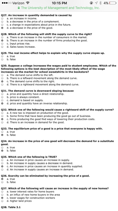 Solved An Increase In Quantity Demanded Is Caused By An Chegg