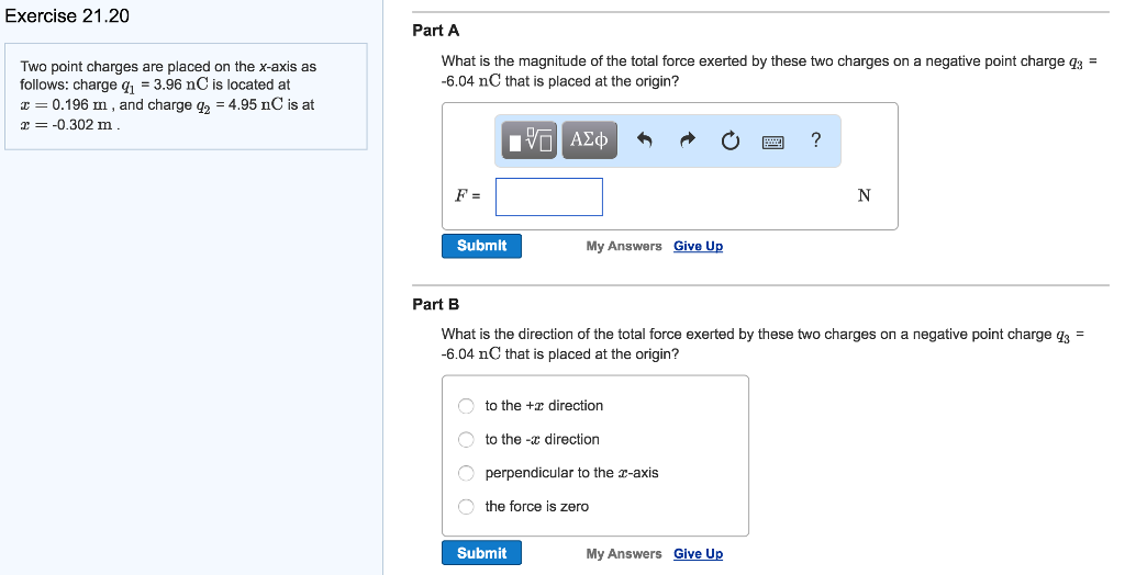 Solved Two point charges are placed on the x-axis as | Chegg.com