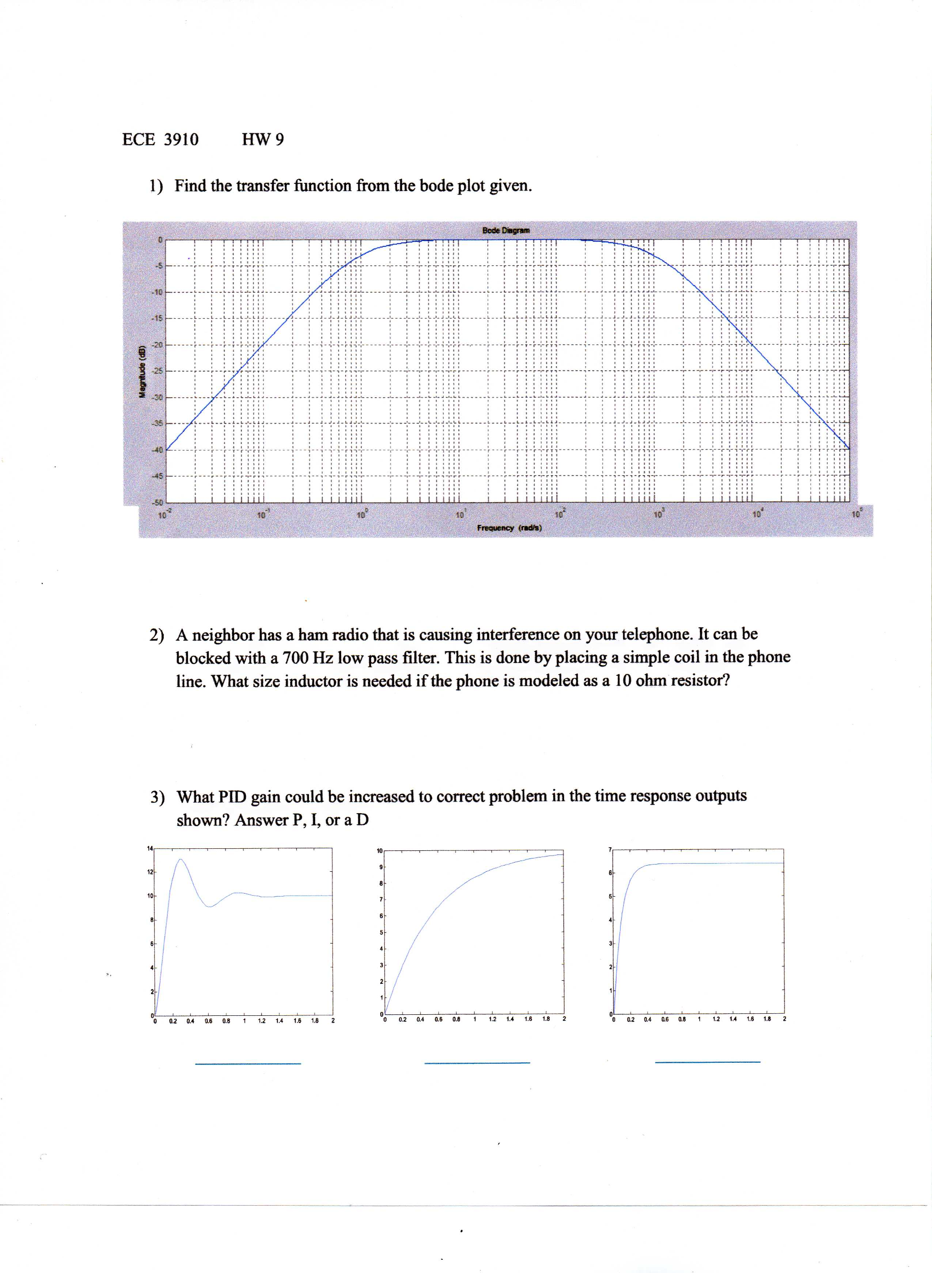 Find Transfer Function From Bode Diagram How To Derive A Tra