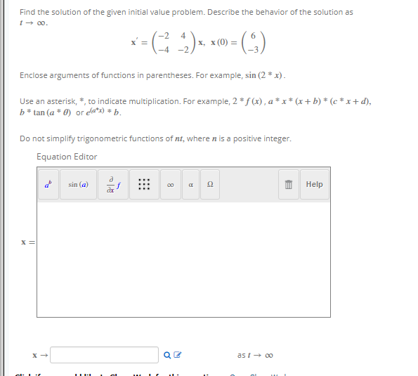 Solved Find the solution of the given initial value problem. | Chegg.com