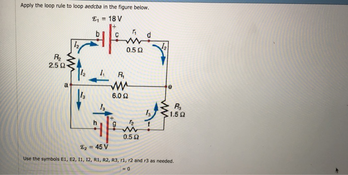Solved Apply The Loop Rule To Loop Aedcba In The Figure 3630