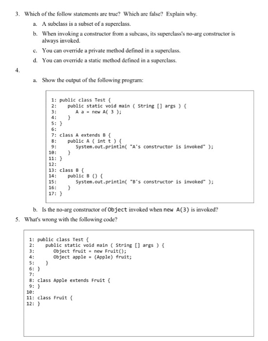 Solved Answer the 10 following questions as briefly (but | Chegg.com
