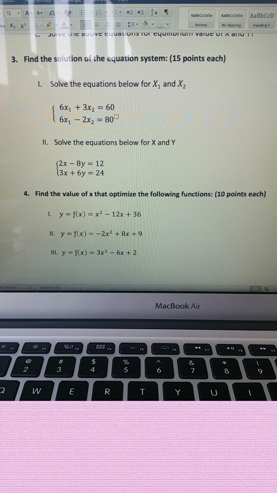 Solved Find the solution of the equation system: I. Solve | Chegg.com