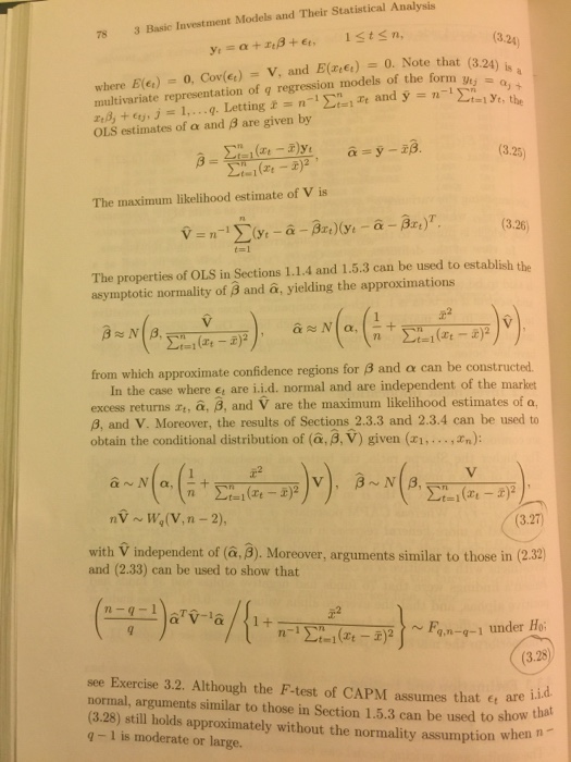 Solved The maximum likelihood estimate of V is The | Chegg.com