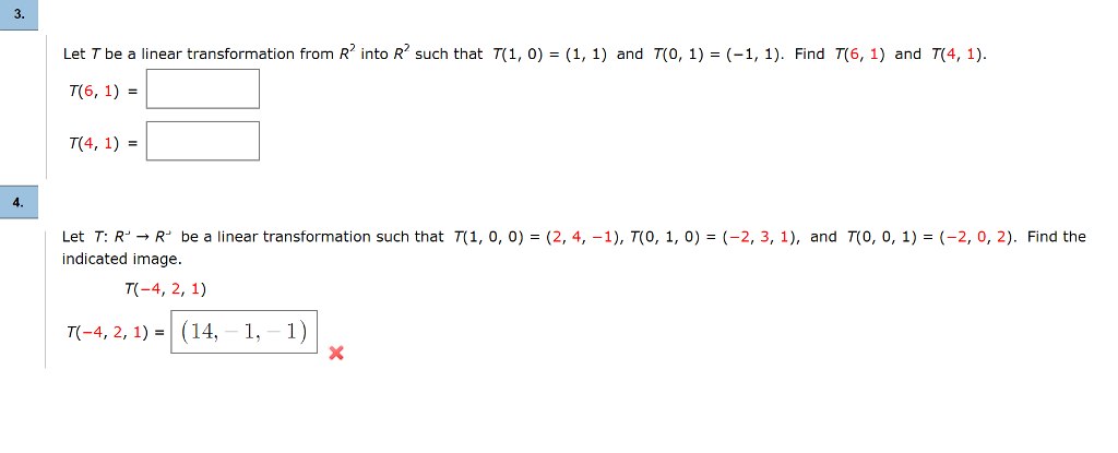 Solved Let T be a linear transformation from R^2 into R^2 | Chegg.com Solved Let T be a linear transformation from R^2 into R^2 | Chegg.com