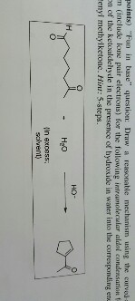 Solved "Fun in base" question: Draw a reasonable mechanism | Chegg.com