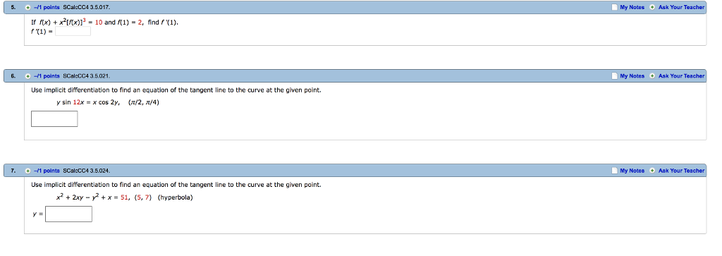 Solved 5 -1 points SCalcCC4 3.5.017. My Notes Ask Your 10 | Chegg.com Solved 5 -1 points SCalcCC4 3.5.017. My Notes Ask Your 10 | Chegg.com