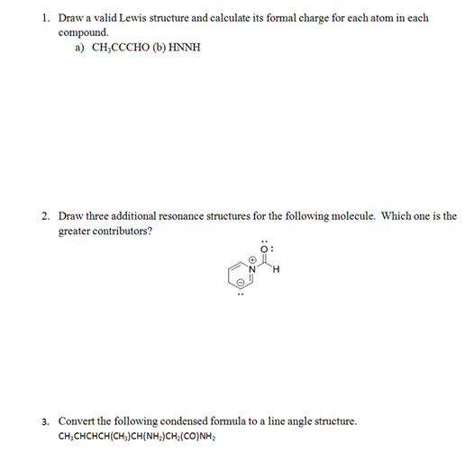 Solved Draw a valid Lewis structure and calculate its formal | Chegg.com