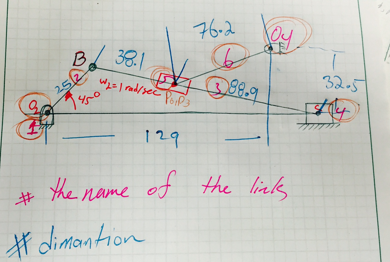 In the mechanism shown w2 is 1 rad/s ccw. Construct | Chegg.com