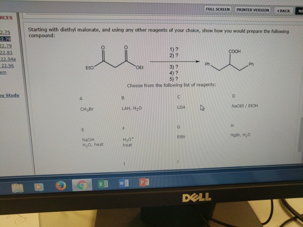 Solved FULL SCREEN PRINTER VERSION BACK Practice Problem | Chegg.com