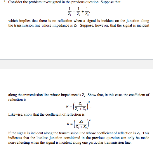 2. Consider a junction of three co-axial transmission | Chegg.com