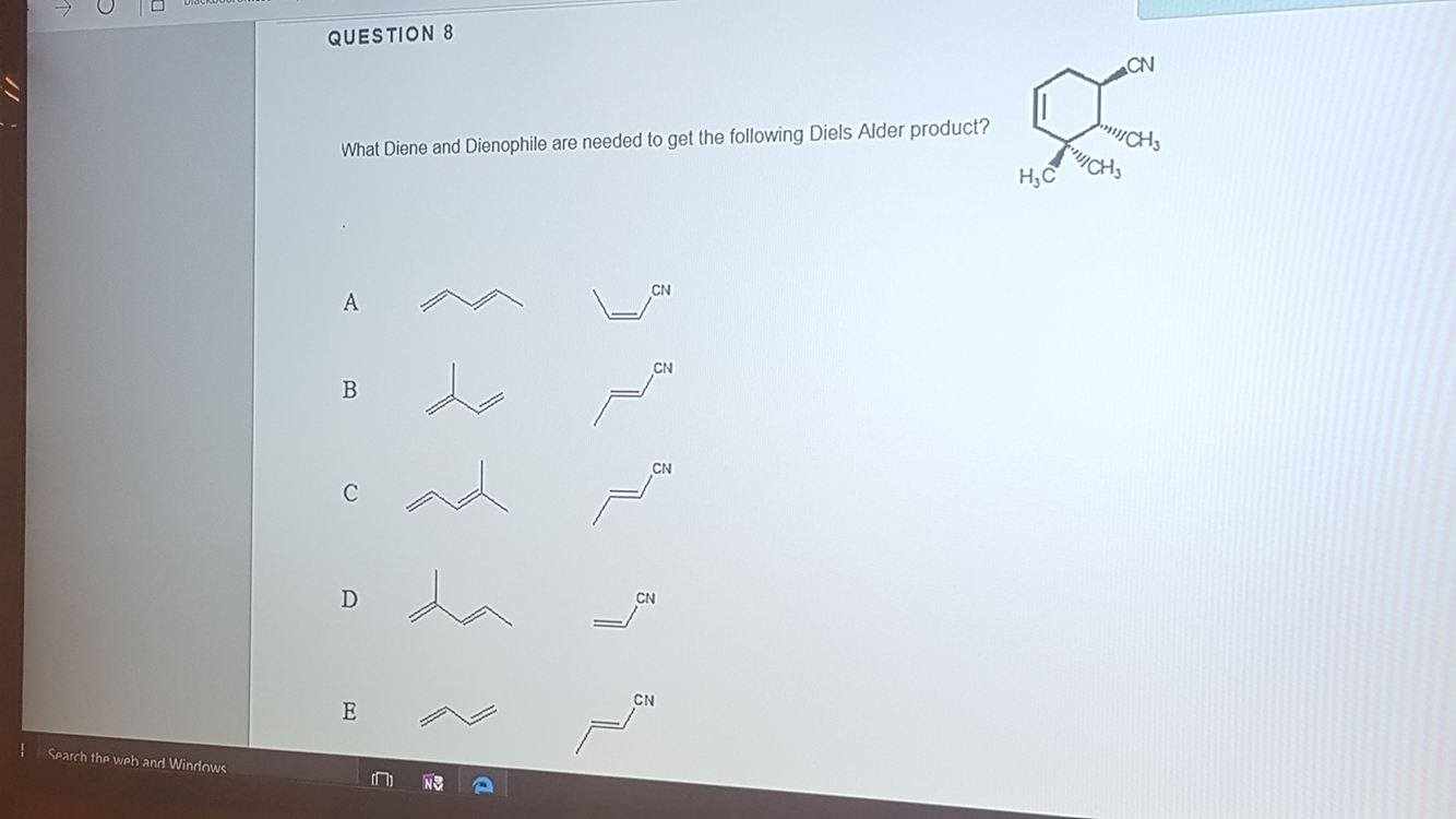 Solved What Diene and Dienophile are needed to get the | Chegg.com