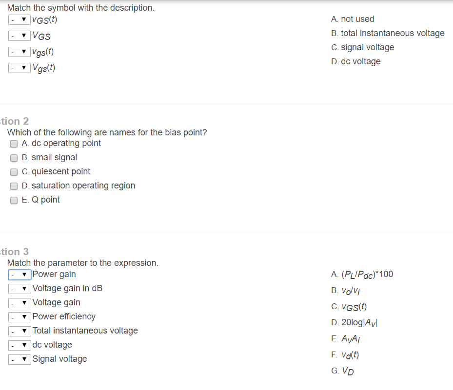 Solved Match the symbol with the description. A. not used | Chegg.com