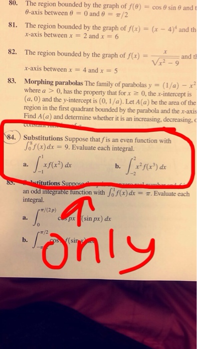 Solved Substitutions Suppose that f is an even function with | Chegg.com