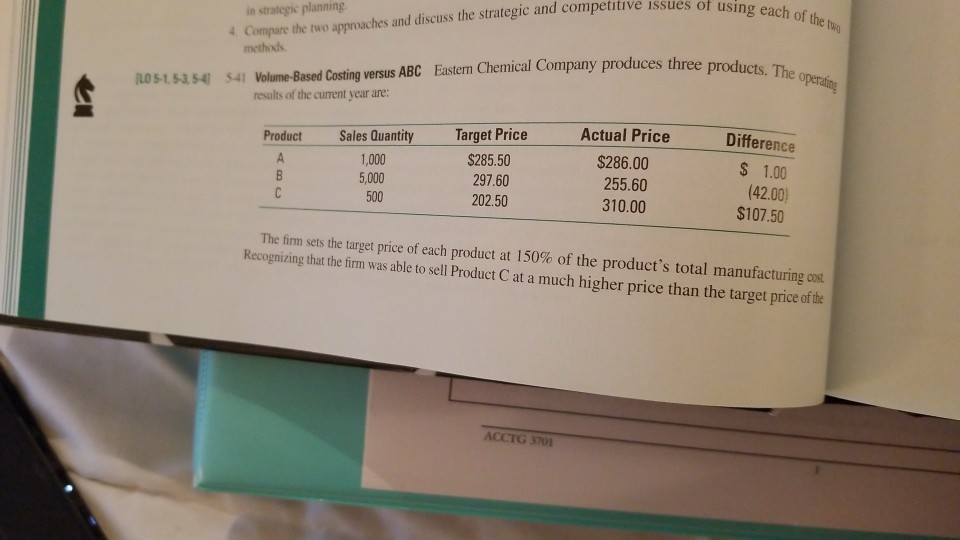 Solved each of the t in strategic planning 4 Compure the two | Chegg.com