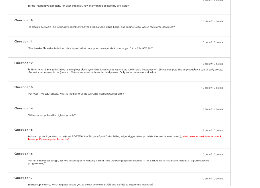 Solved n the interrupt vector table, for each interrupt, how | Chegg.com