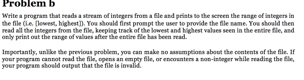 Solved Problem b Write a program that reads a stream of | Chegg.com