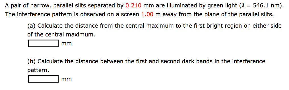 A Pair of Narrow Parallel Slits Separated by - HaleygroCampos