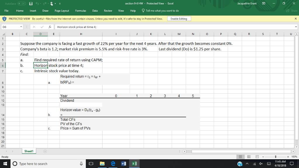 Solved AutoSave or File Home Insert Draw Page Layout | Chegg.com