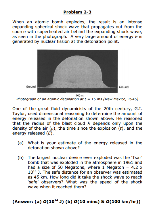 Solved When an atomic bomb explodes, the result is an | Chegg.com