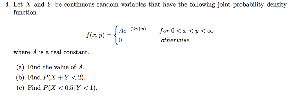 Solved Let Times And Y Be Continuous Random Variables That 