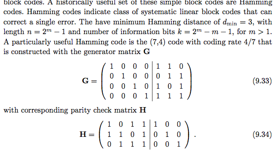 Solved block codes. A historically useful set of these | Chegg.com
