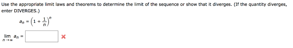 Solved Use the appropriate limit laws and theorems to | Chegg.com