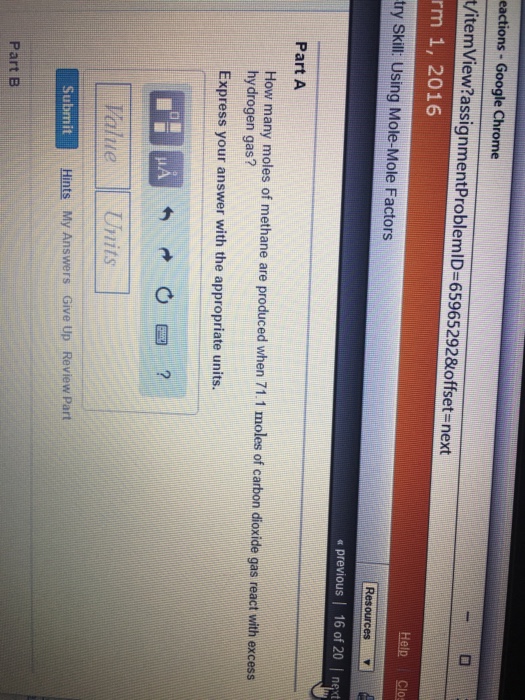 Solved How many moles of methane are produced when 71.1 | Chegg.com