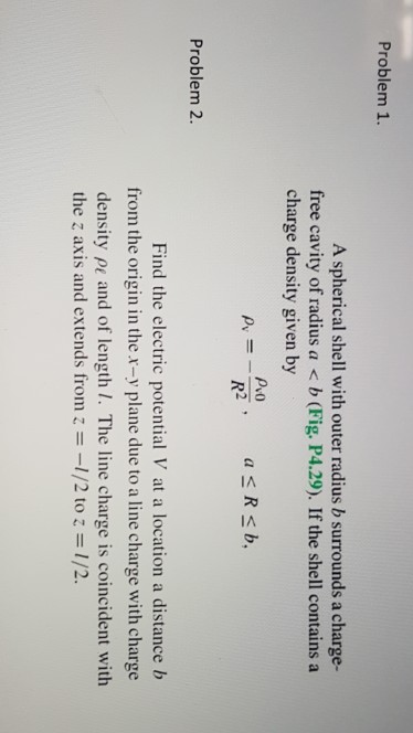 Solved A spherical shell with outer radius b surrounds a | Chegg.com