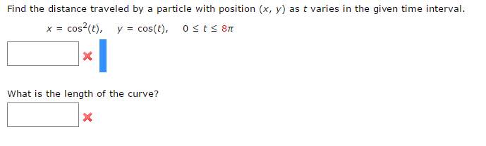 Solved Find the distance traveled by a particle with | Chegg.com