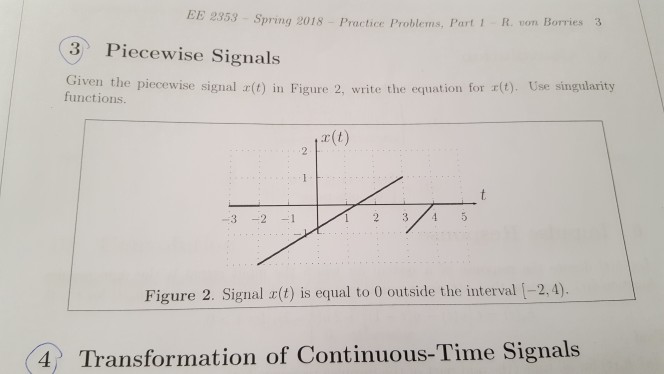 Solved 12 Time-Shift and Time-Scale We define a function | Chegg.com