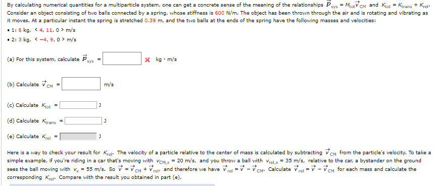 Solved By calculating numerical quantities for a | Chegg.com