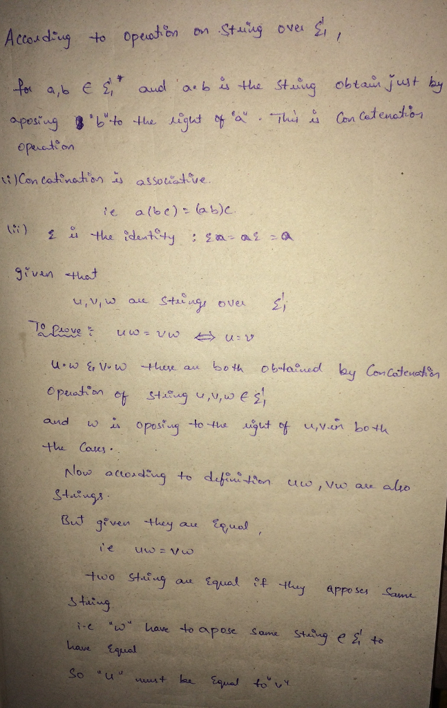 Solved PROBLEM 2 Let us E Y* and u u1u2 um. Define the | Chegg.com