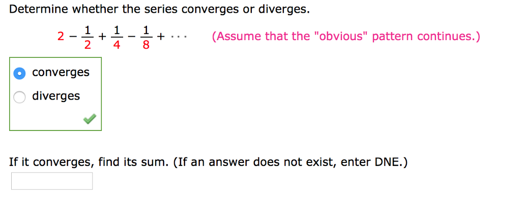Solved Determine whether the series converges or diverges. | Chegg.com