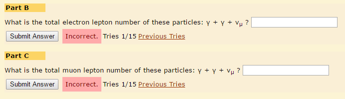 Solved What is the total electron lepton number of these | Chegg.com
